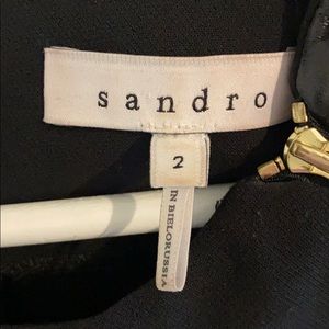 Sandro | Dresses | Sandro Paris Black One Piece Dress Size 2 | Poshmark